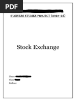 Final Stock Exchange Project Class12 | PDF | Stock Market | Stocks