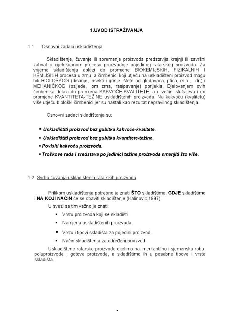 Stetocine Uskladistenih Proizvoda | PDF