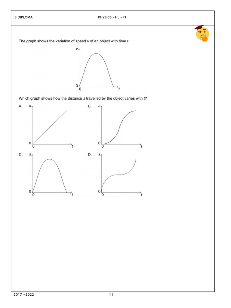 IB DP Past Papers Mechanics HL P1 | PDF | Physics | Physical Sciences