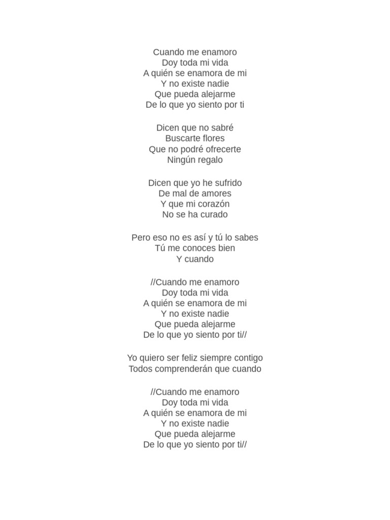 1 Cuando Me Enamoro Andrea Bocelli | PDF