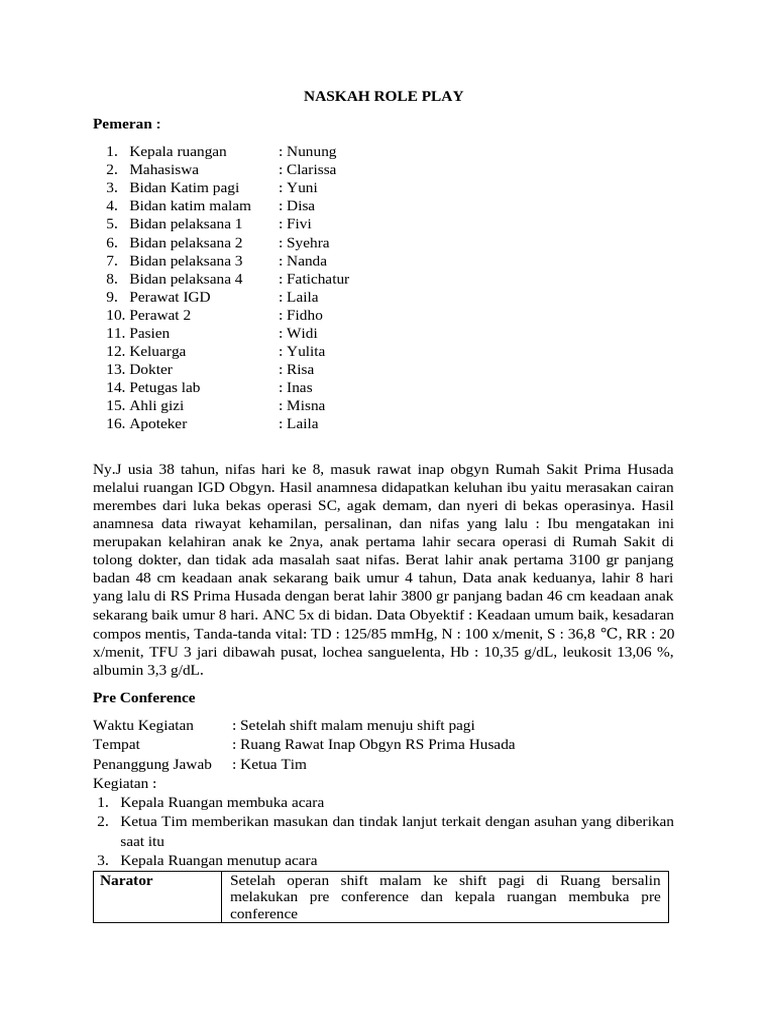 Revisi Naskah Role Play Fix | PDF