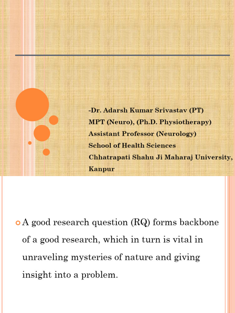 Formulating Effective Research Questions | PDF | Methodology | Science