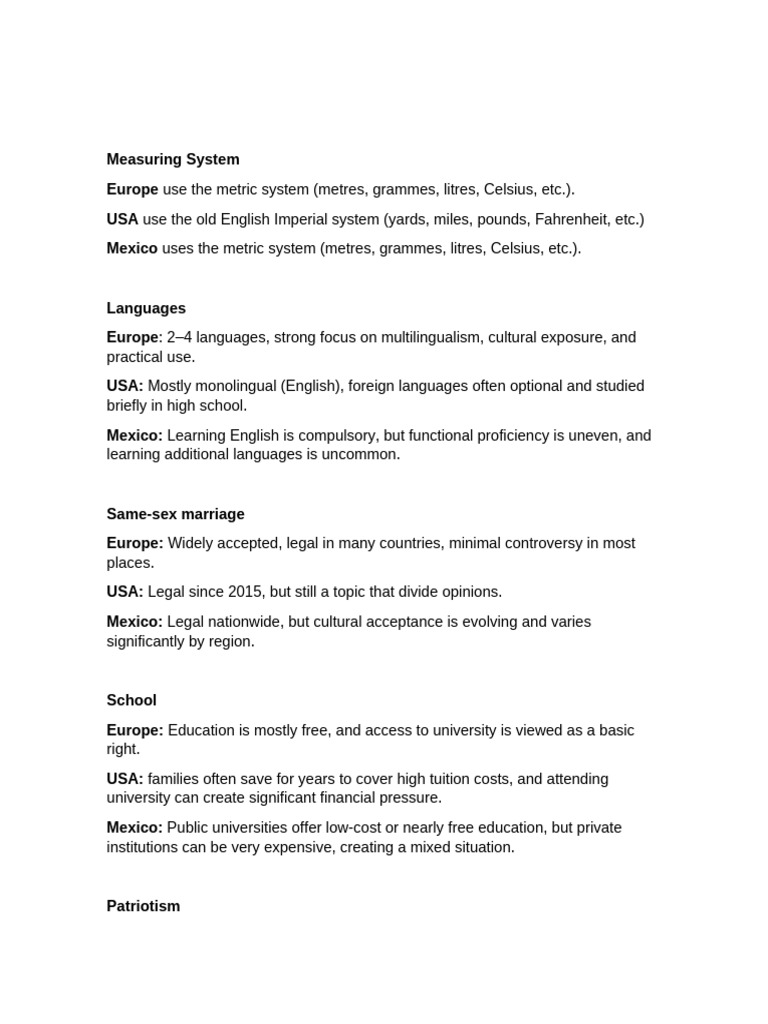 Task #1 - Unit 1 - Cultural Differences Infographic | PDF