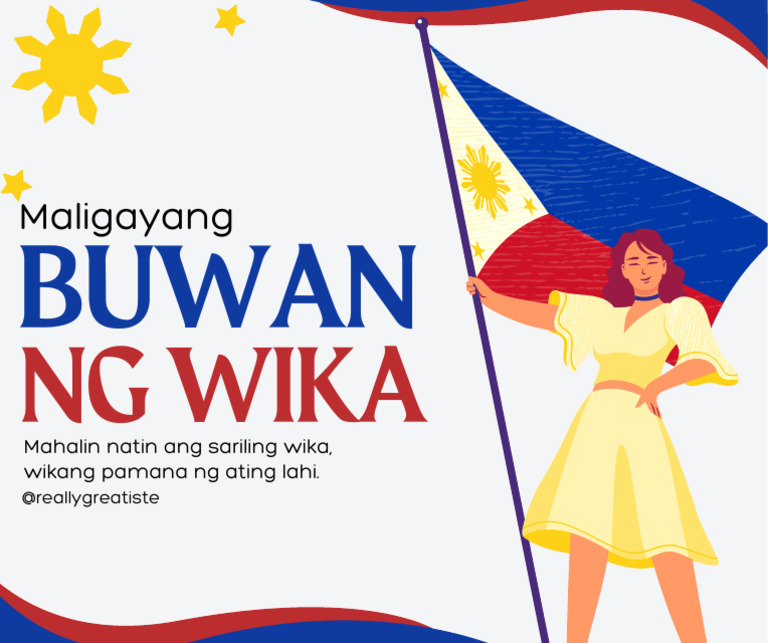 Pula at Asul Illustrative Buwan NG Wika Facebook Post - 20250904 ...