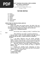 Feature Writing DSPC Level | PDF | Communication | Cognition