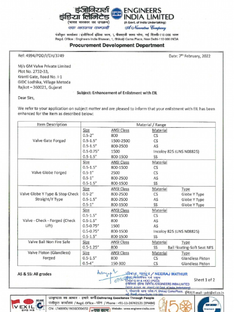 GM Valve - Eil Enlistment | PDF