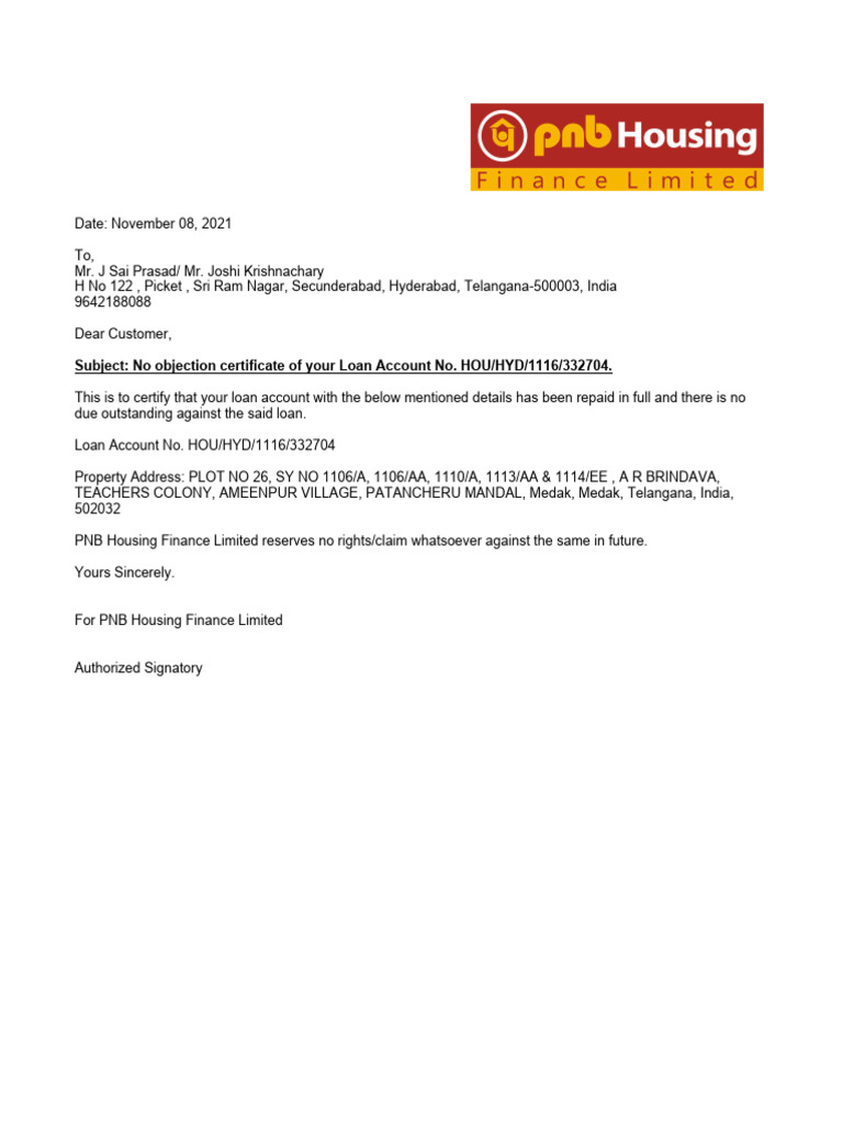 Joshi PNB Noc | PDF