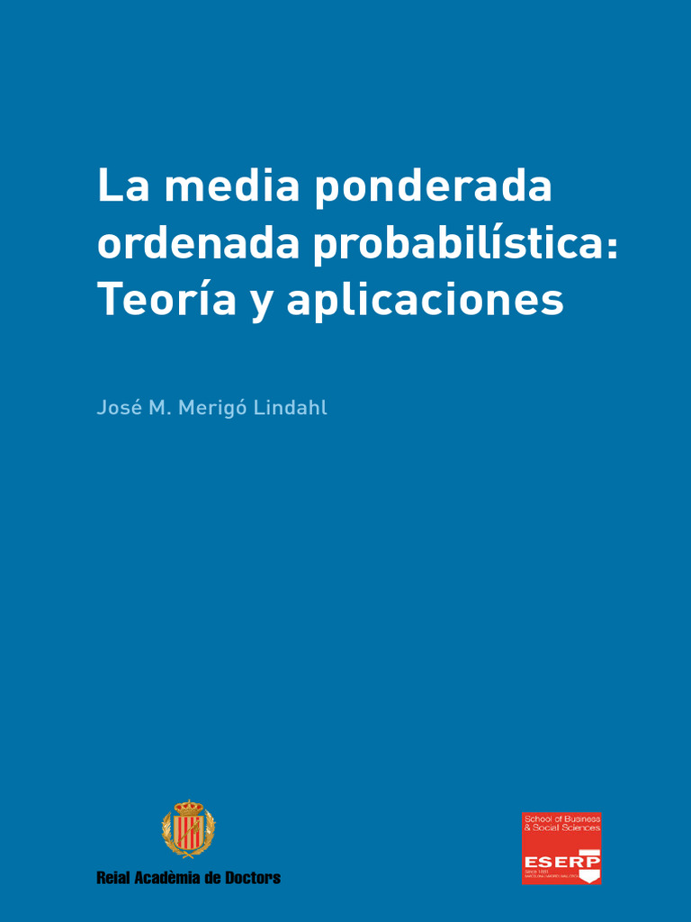 Discurso-Dr.-Merigó | PDF | Estadísticas | Probabilidad