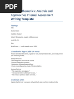 Structuring Your Math IA: A Guide | PDF | Mathematics | Variable ...