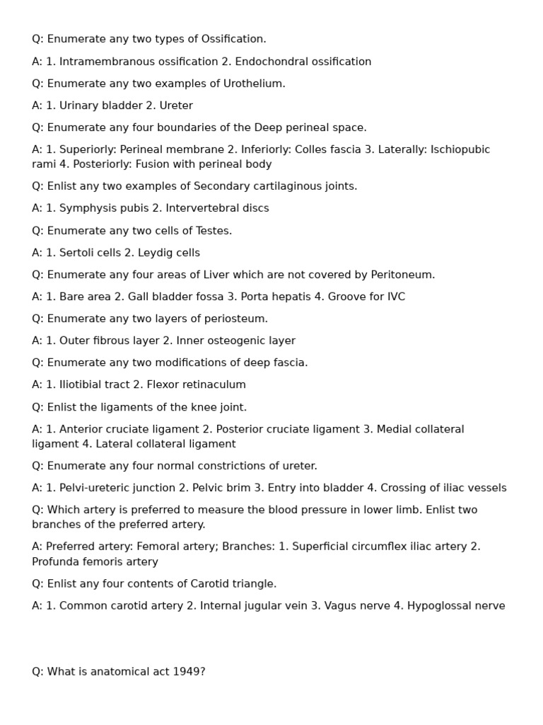 Anatomy p2 Baq Pyqs Anas | PDF | Stomach | Pancreas