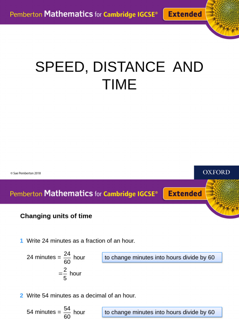 Speed, Distance, and Time Calculations | PDF | Speed | Quantity