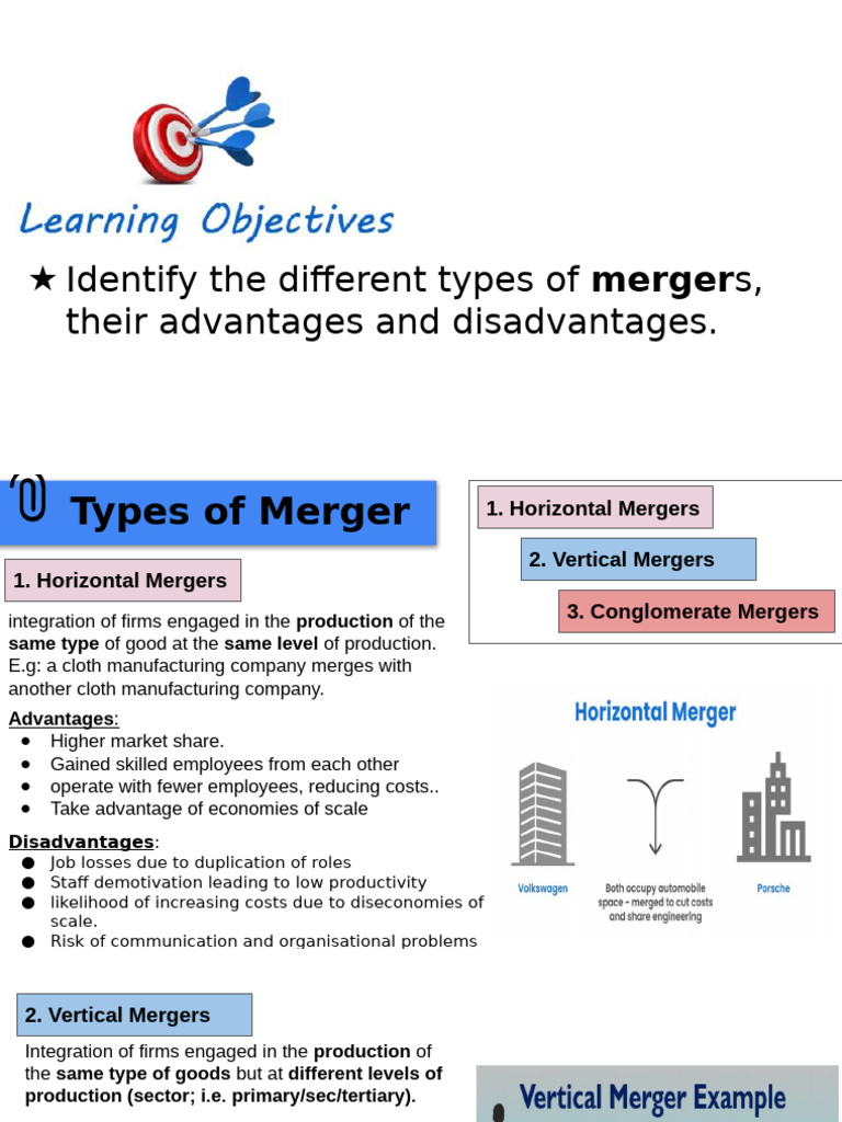 Types of Mergers: Pros and Cons | PDF | Mergers And Acquisitions ...