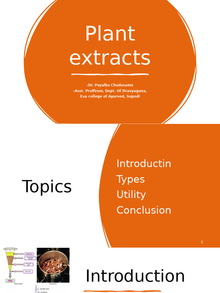 Plant and Alcoholic Extracts | PDF | Solvent | Solubility