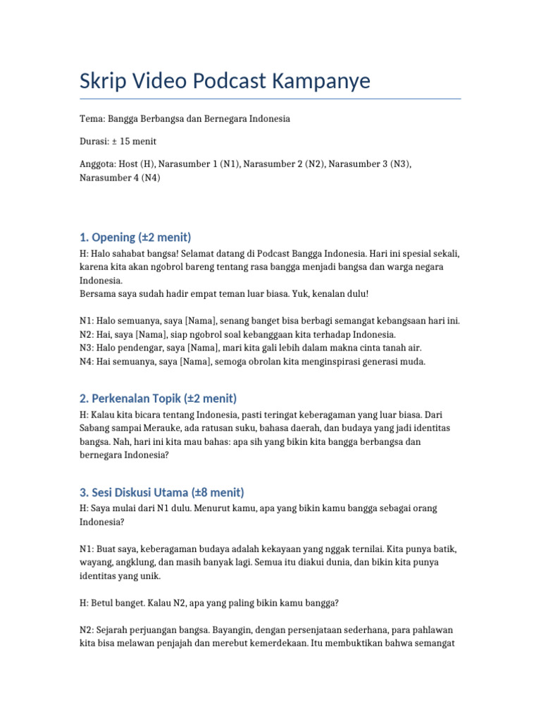 Kebanggaan Berbangsa Indonesia | PDF