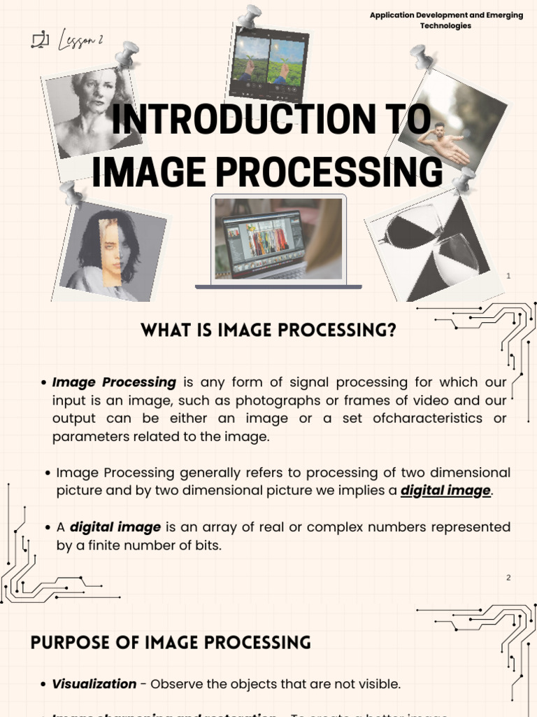 Lesson 2 Introduction To Image Processing | PDF | Image Editing | Composition (Visual Arts)