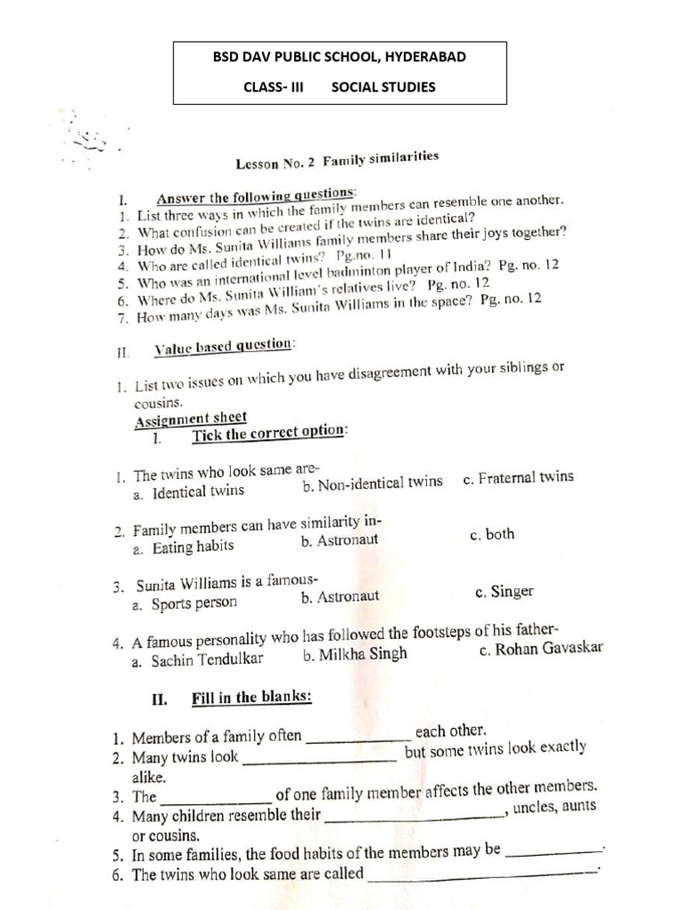 Iii Social WS LS 2 | PDF