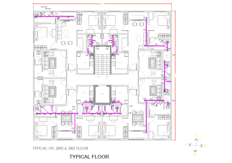 Drainage-Layout Typical Plan | PDF | Home | Room
