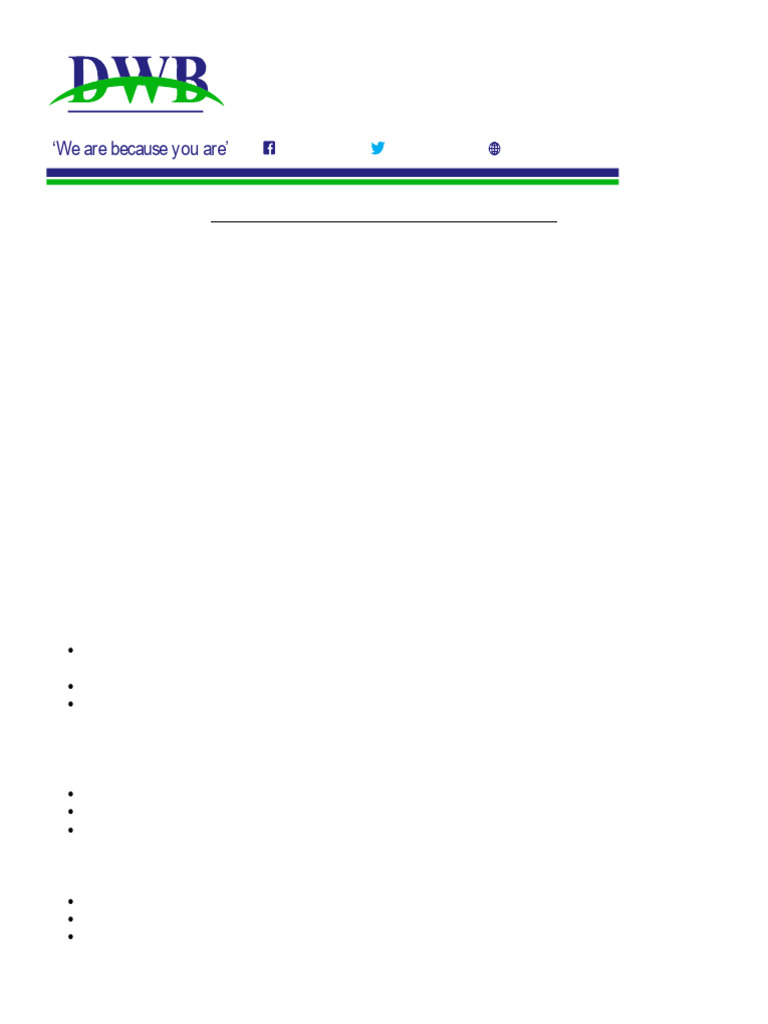 DWB Trainer Commitment Form 2 | PDF | Mentorship | Social Psychology