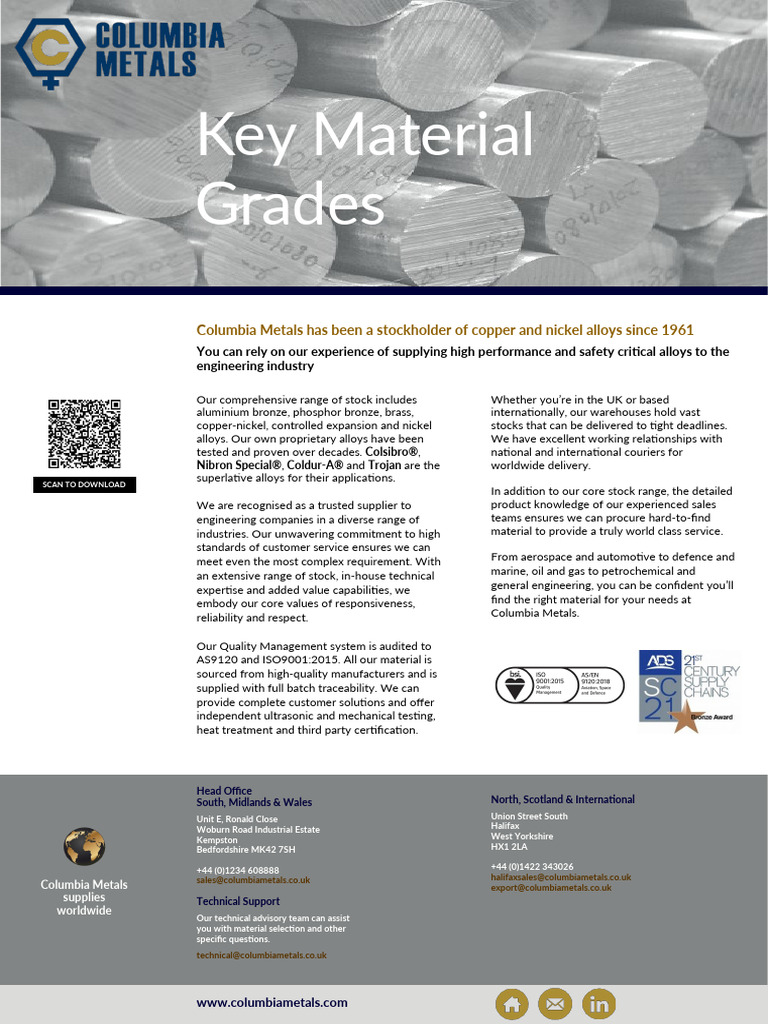 Stock List - Columbia Metals | PDF | Metals | Materials