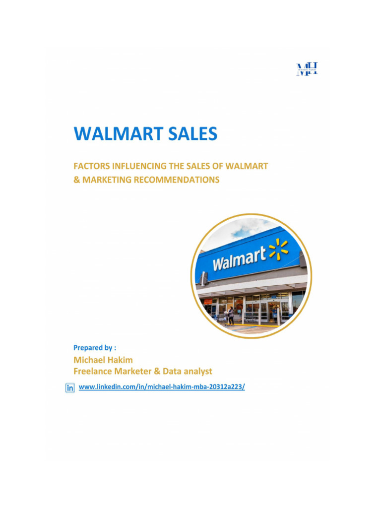 Walmart Sales Analysis and Marketing Recommendations | PDF | Consumer ...