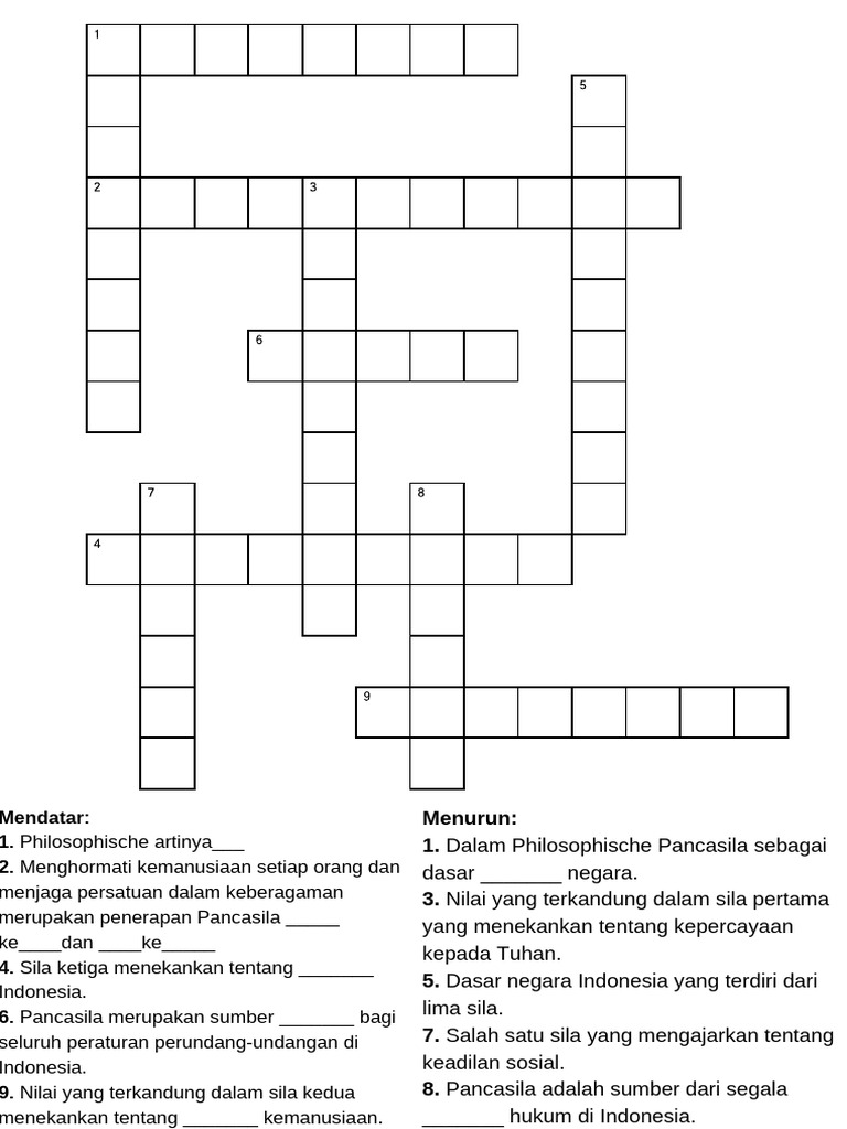 Teka-teki Silang (Tts) | PDF