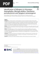 Olive Tree Pollen Allergy in Israel | PDF | Allergy | Allergen