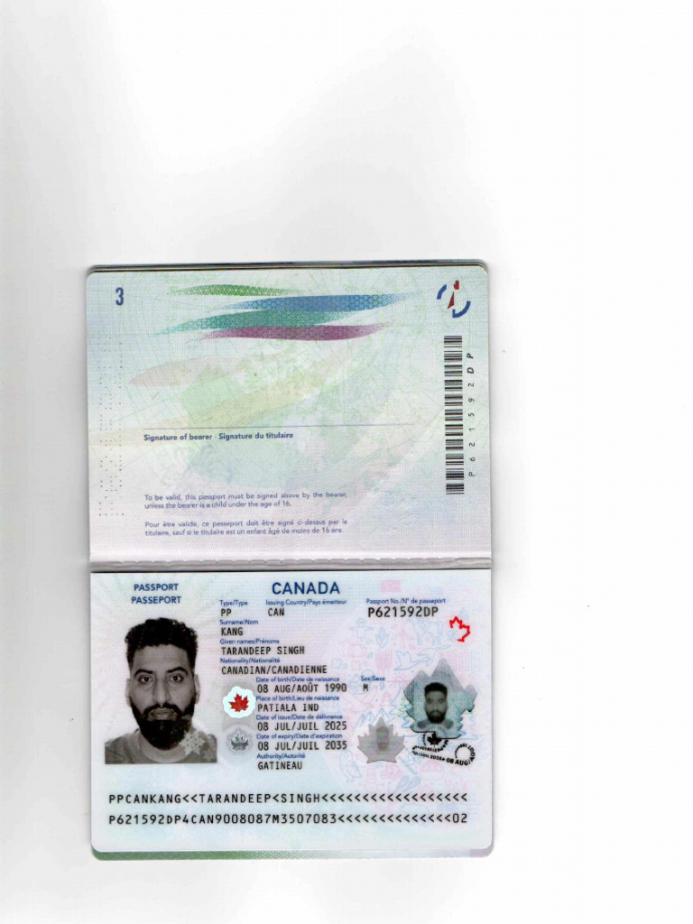 Canadian Passport | PDF