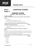 Form 3 - Computer Studies - Question Pape | PDF | Decimal | Microsoft Word