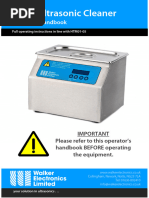 Ultrasonic Cleaner User Manual | PDF | Ultrasound | Vacuum Tube