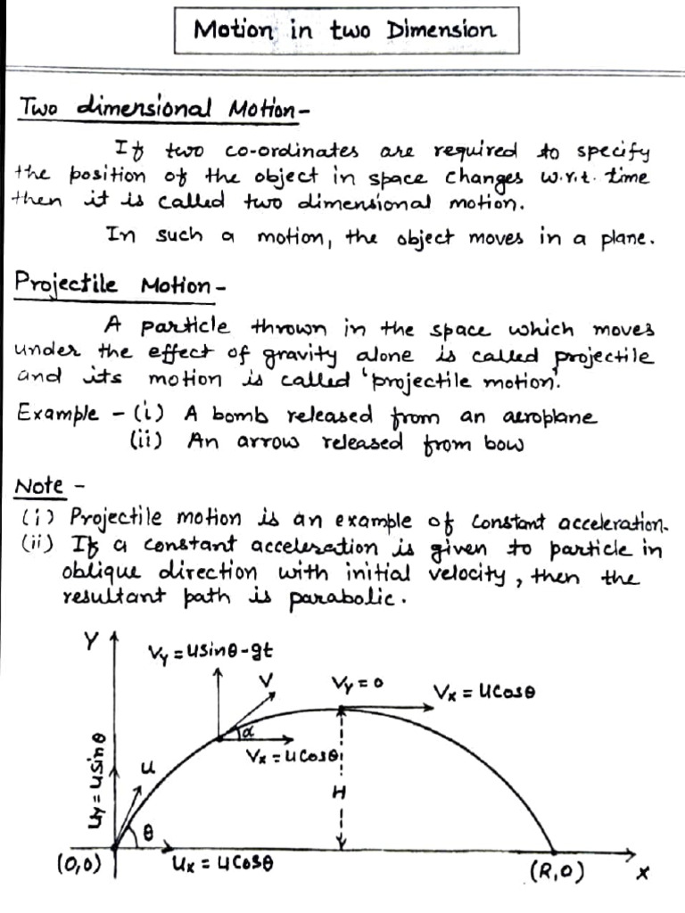 CH 3 Projectile and Circular Motion | PDF | Velocity | Classical Geometry