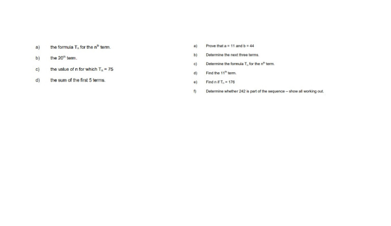 Quadratic Pattern | PDF