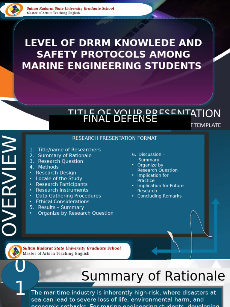 Level of DRRM Knowlede and Safety Protocols Among Marine Engineering ...