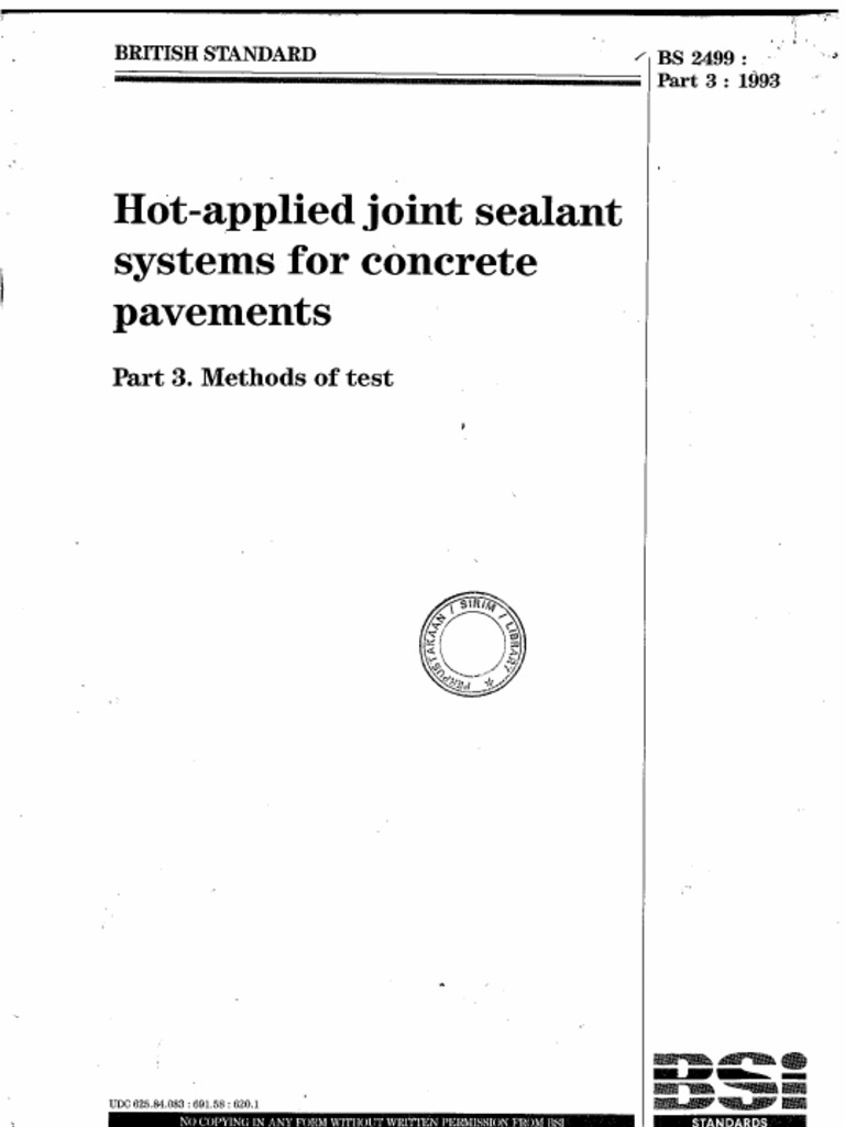 BS 2499 1993 Part 3 | PDF