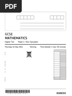 Aqa Math Paper 1 Higher 2024 | PDF | Area