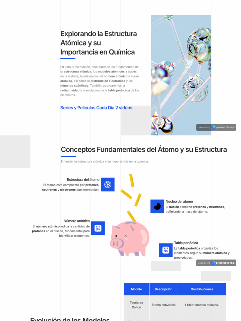 átomos Moléculas E Iones Conceptos Y Evolución Pdf