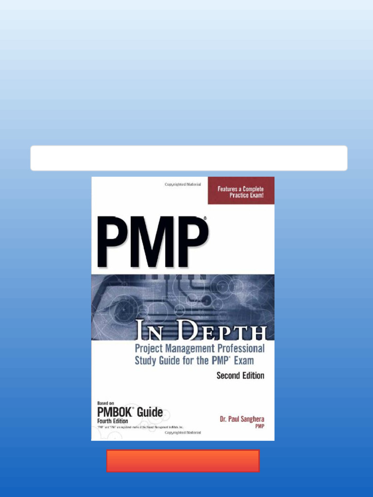 PMP Exam in Depth Project Management Professional Study Guide For The ...
