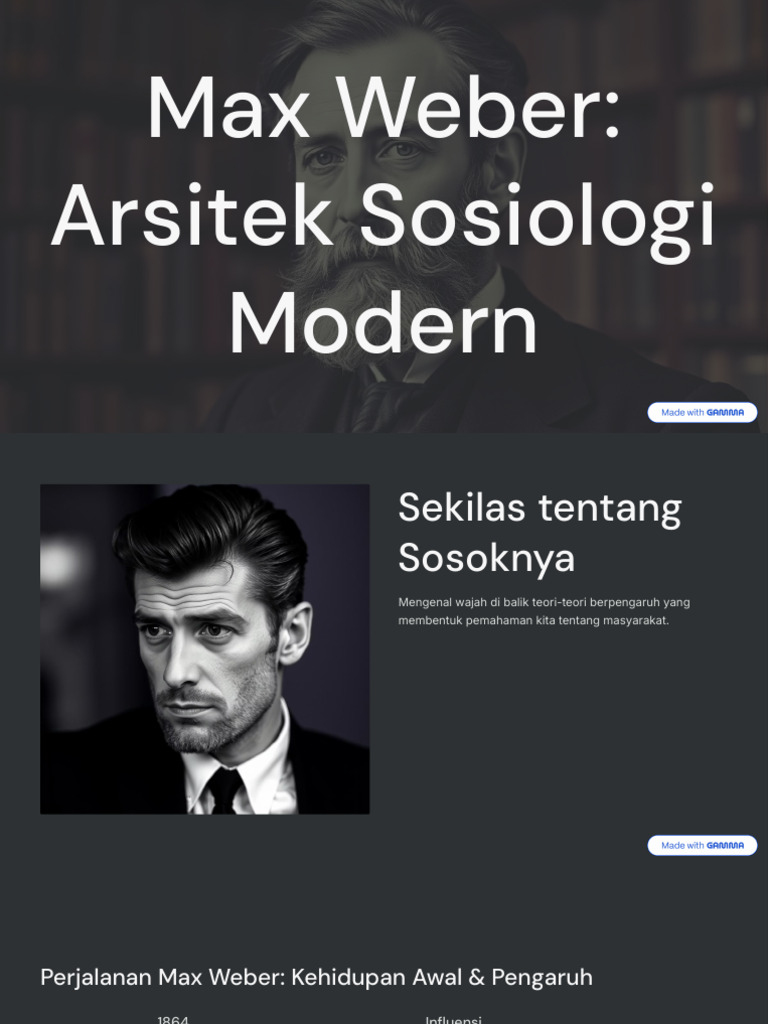 Max Weber Arsitek Sosiologi Modern | PDF