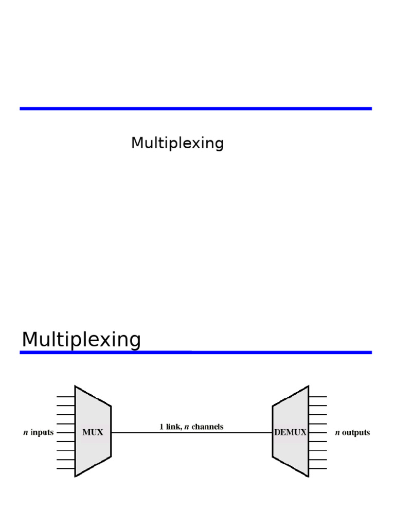 Lecture 5 - Multiplexing | PDF | Wavelength Division Multiplexing ...