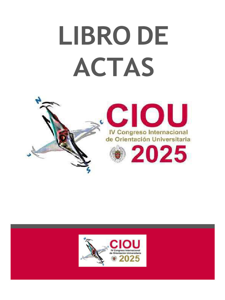 Libro de Actas CIOU 2025 | PDF | Plan de estudios | Aprendizaje