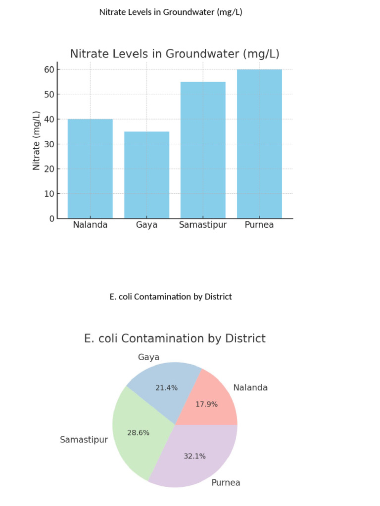 Groundwater Pollution Bihar Presentation Updated With Charts | PDF
