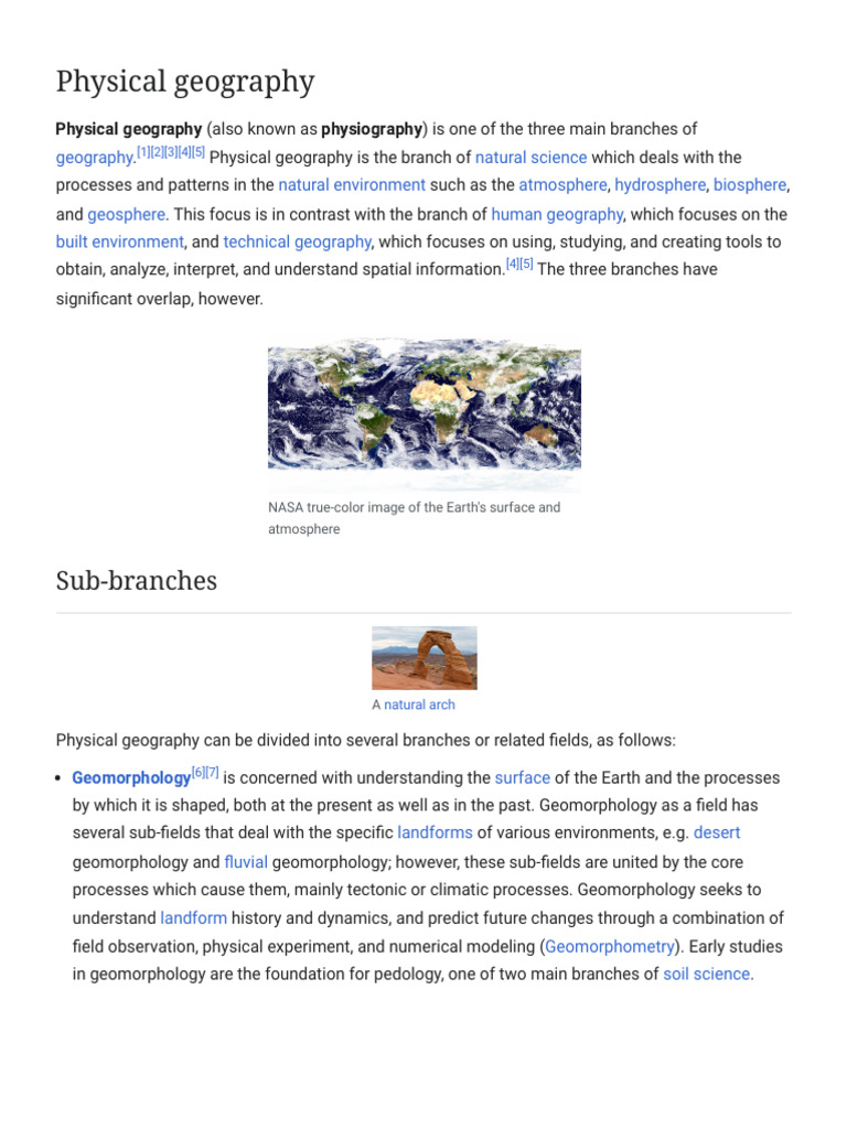 Overview of Physical Geography | PDF | Nature | Earth Sciences