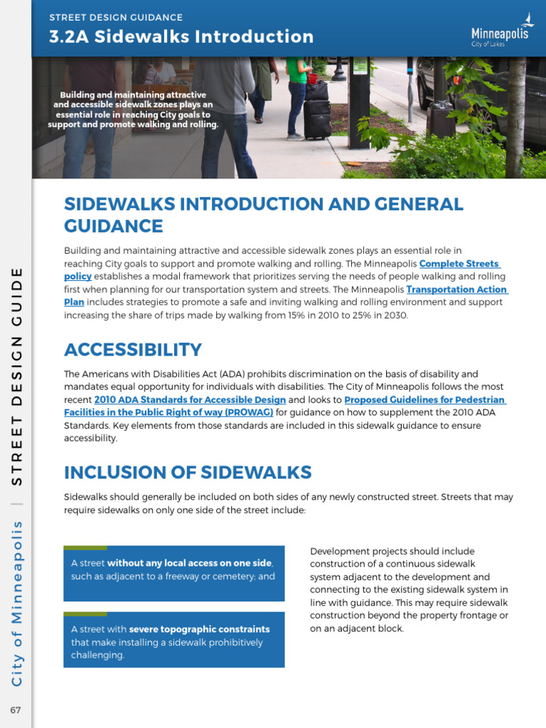 Street Design Sidewalks | PDF | Street | Sidewalk
