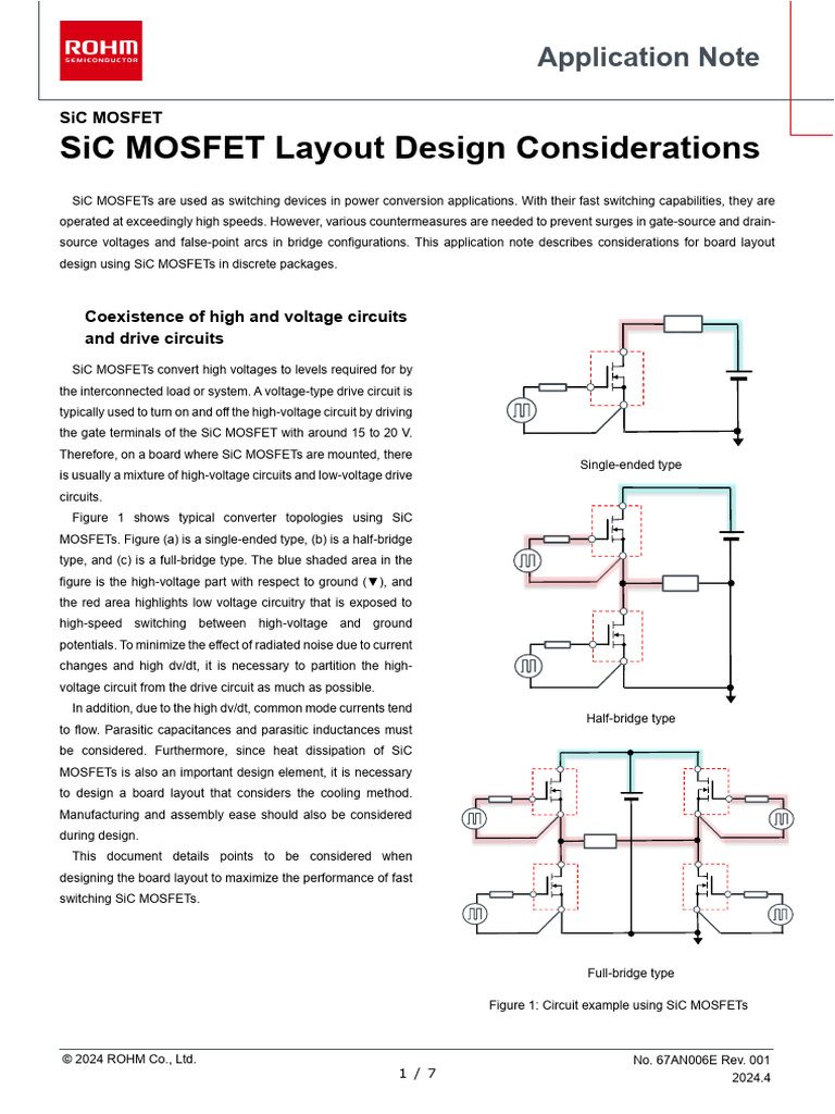 Sic Mosfet Layout Design Considerations An-E | PDF | Mosfet | Field ...