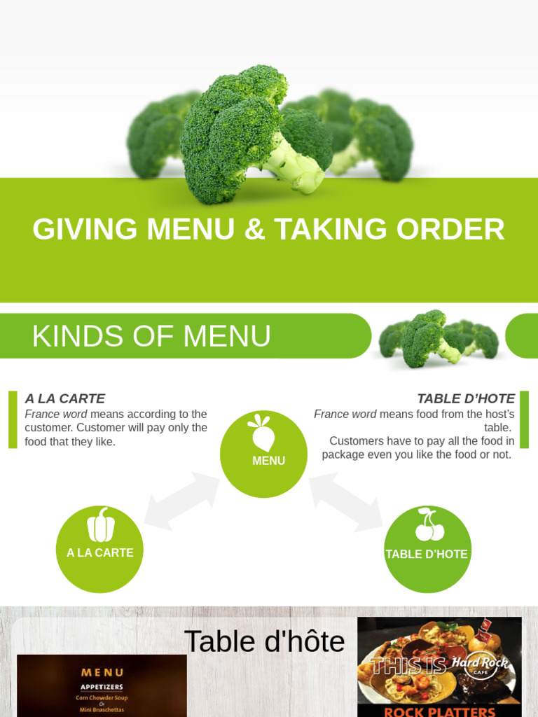 Giving Menu and Taking Order | PDF | Drink | Indonesian Cuisine