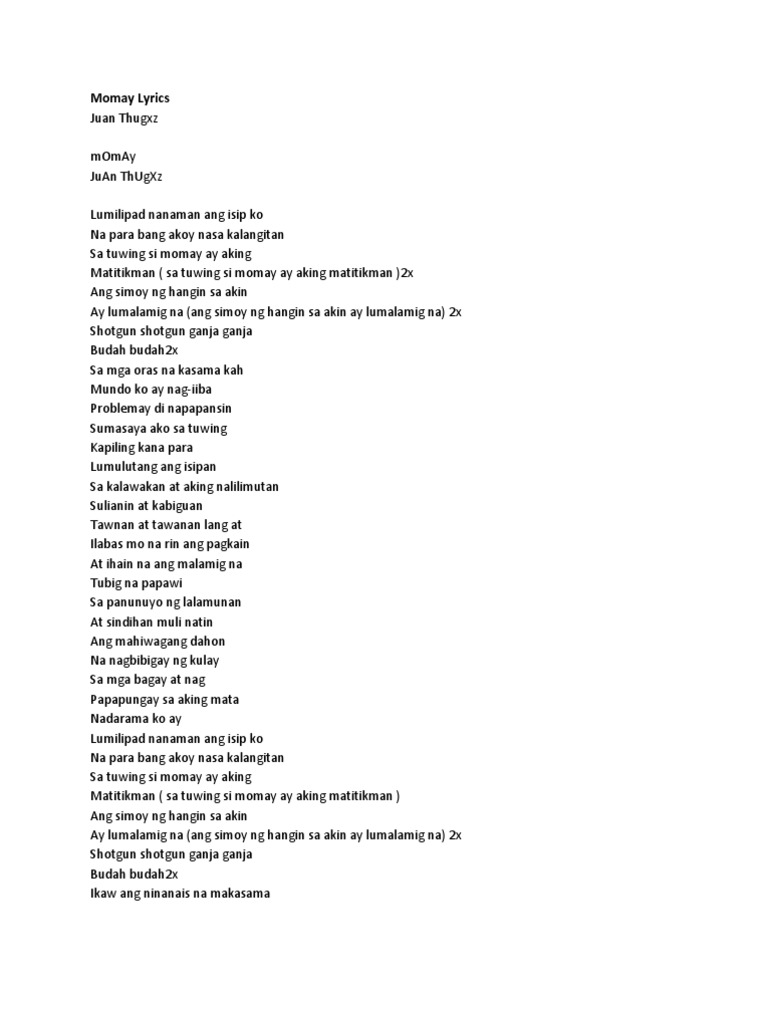 Momay Lyrics | PDF