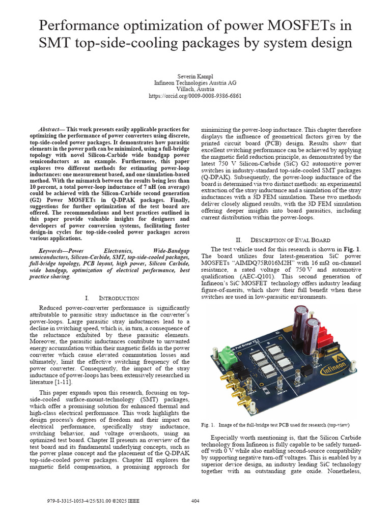 Optimizing Power MOSFETs in SMT Packages | PDF | Mosfet | Field Effect ...