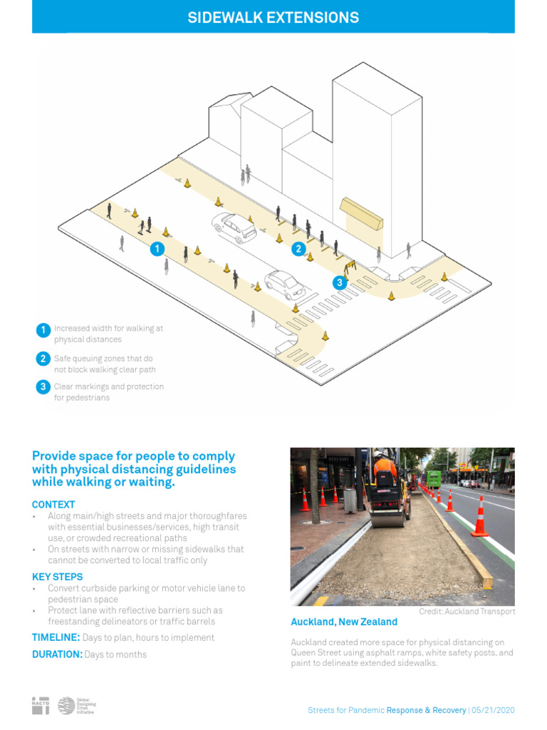 Sidewalk Extensions 2020 | PDF | Sidewalk | Pedestrian