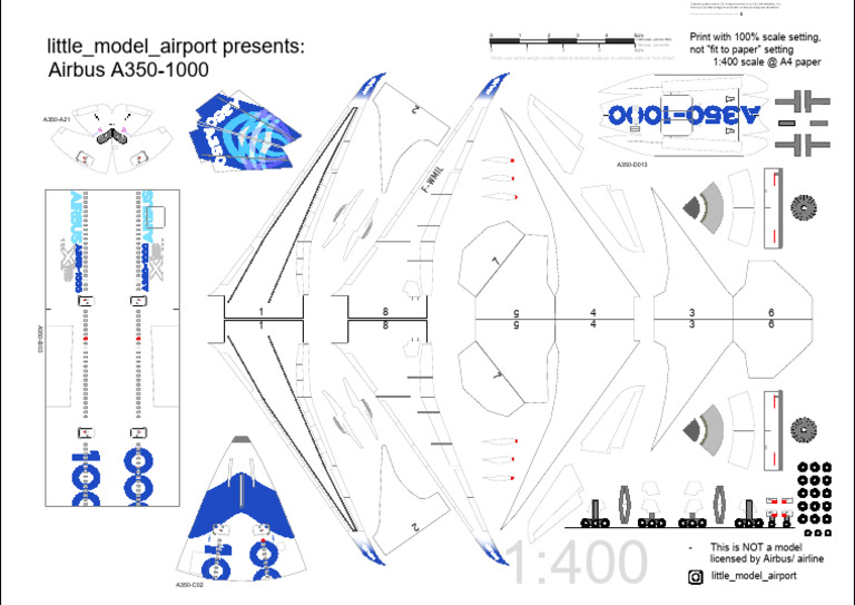 Airbus A350-1000 Model Guidelines | PDF | Aviation | Aircraft