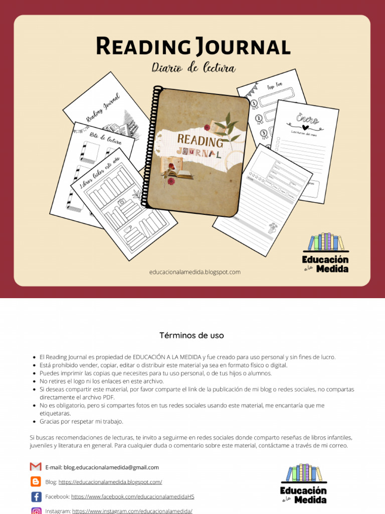 Reading Journal - Diario de Lectura | PDF