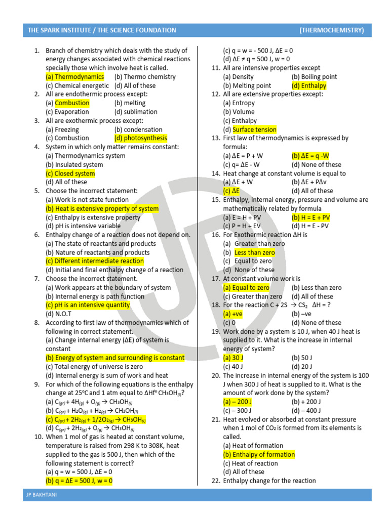 Thermochemistry Thermodynamics | PDF | Enthalpy | Heat